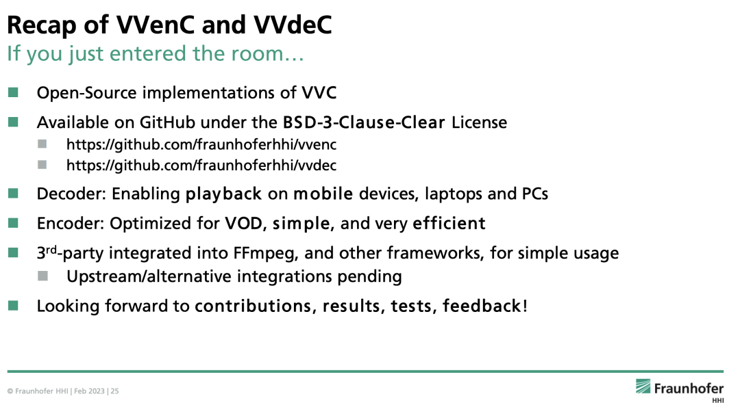 FOSDEM 2023｜VVenC & VVdeC 介绍 - 实时互动网